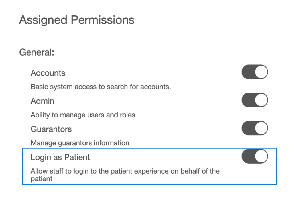 'Login as Patient' feature – Flywire Healthcare