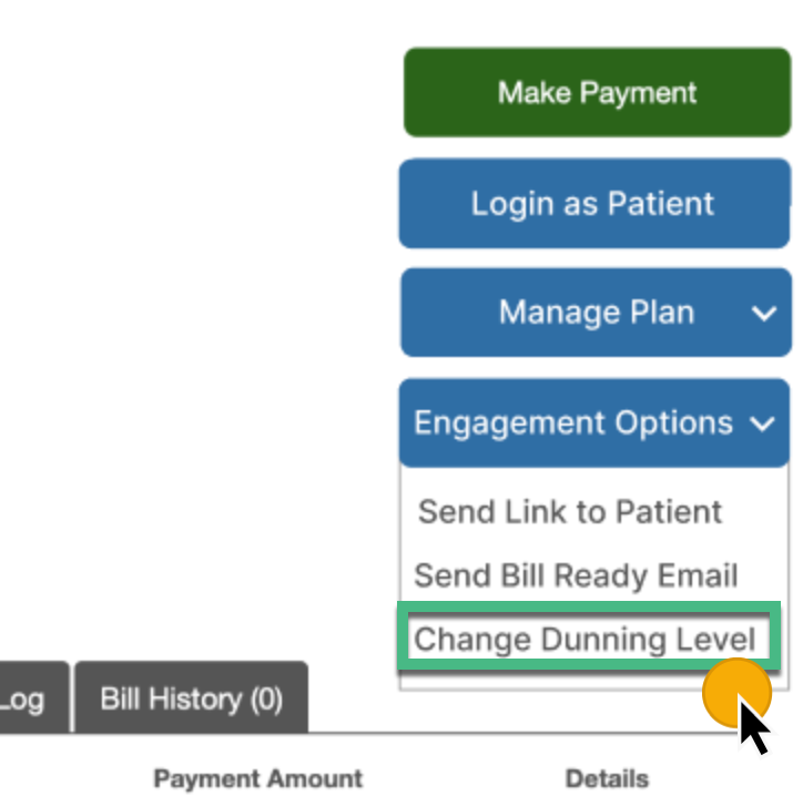 How to manage the dunning level of a bill – Flywire Healthcare
