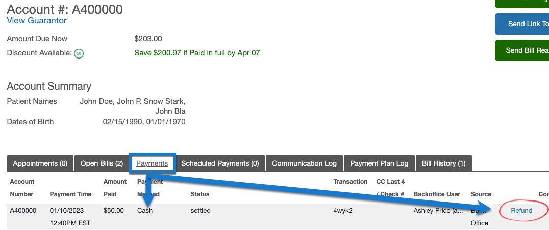How to refund cash payments – Flywire Healthcare